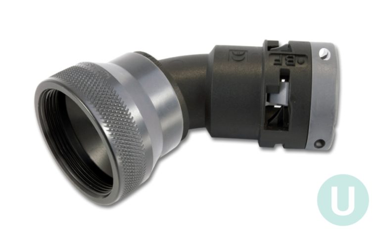 LFSF 45° Elbow Female Metric Fitting with Metal Thread | Moltec ...